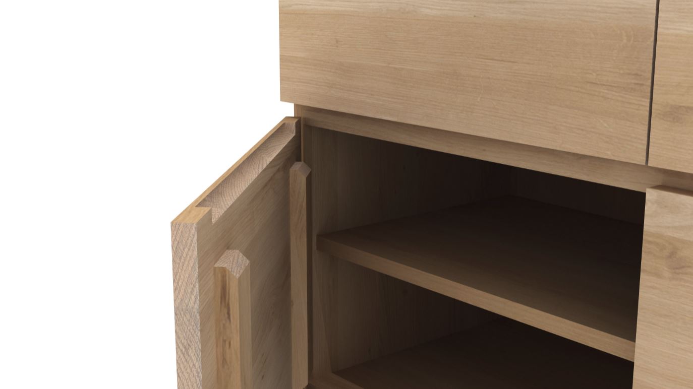 Oak Ligna Cupboard Ethnicraft - Meubelen Jonckheere