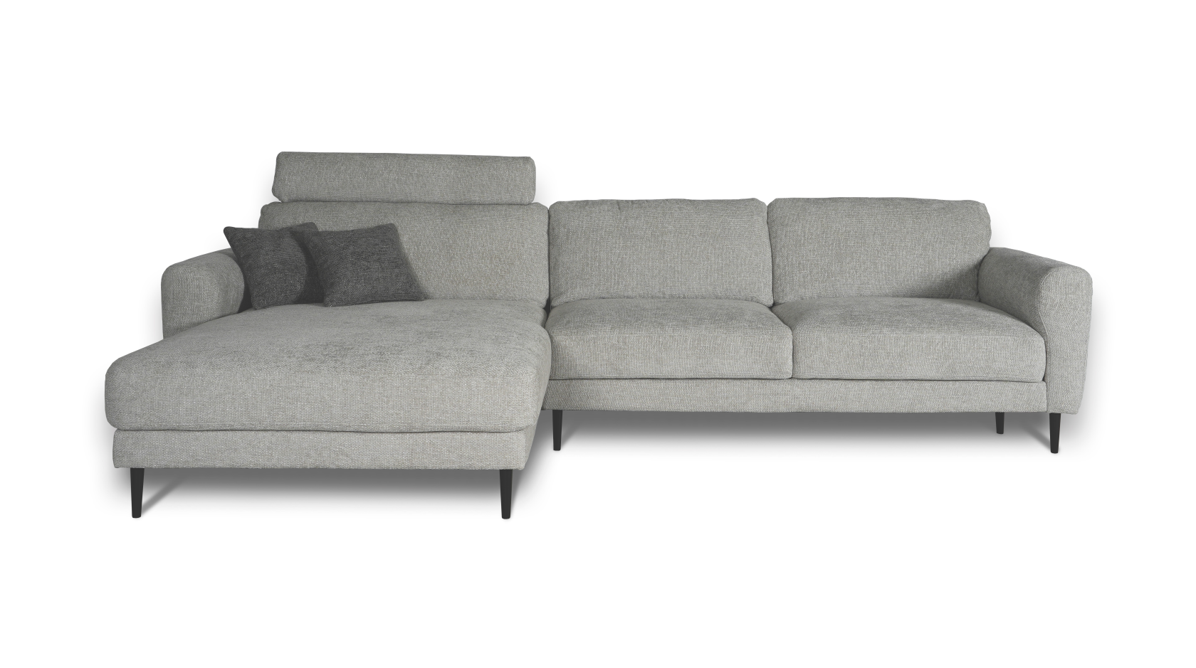 Zetel Ontario met longchair links - Meubelen Jonckheere