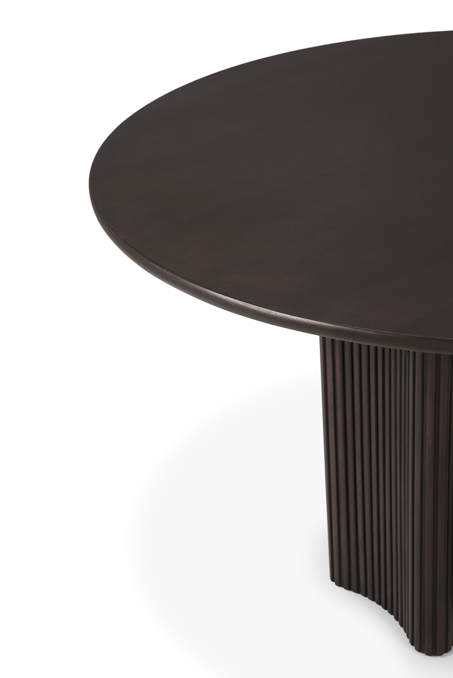 Mahogany Roller Max Dark Brown Dining Table Ethnicraft - Meubelen Jonckheere