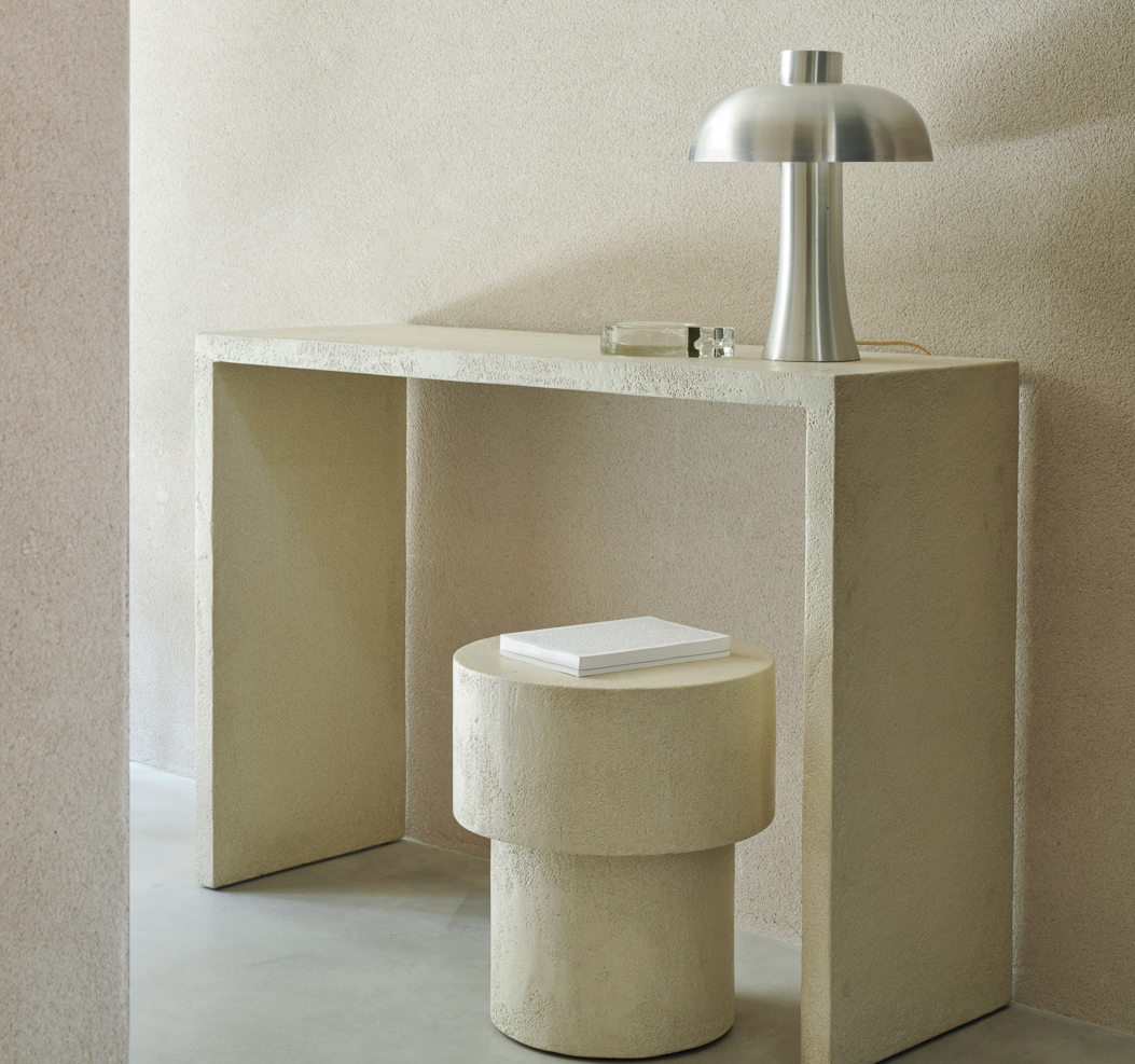 Microcement Elements Off White Console Ethnicraft - Meubelen Jonckheere