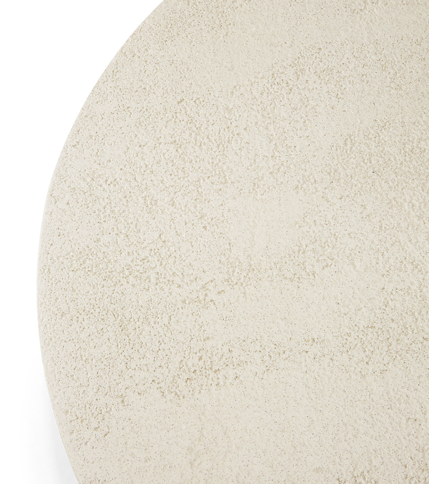 Microcement Elements Off White Round Coffee Table Ethnicraft - Meubelen ...