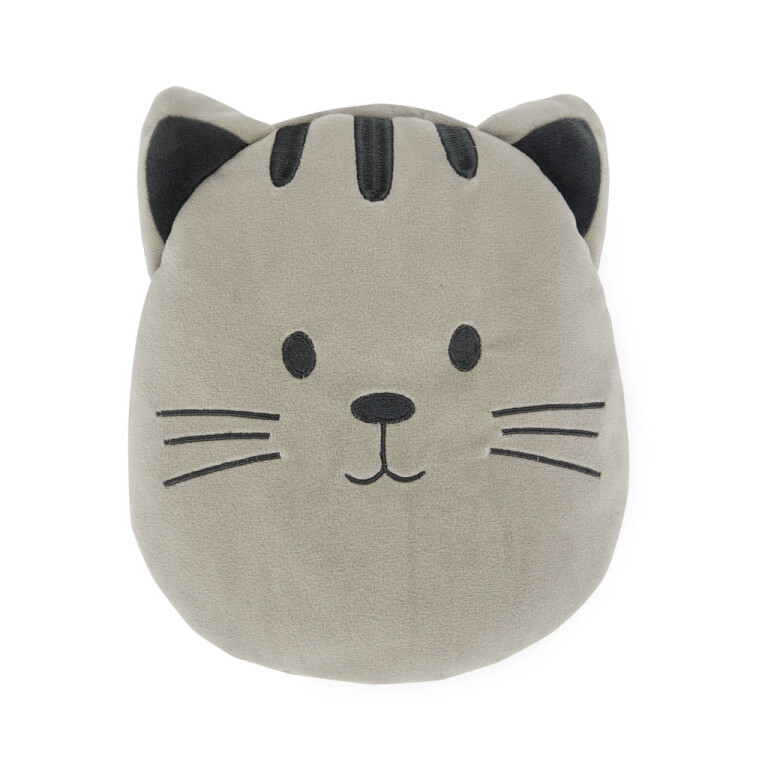 pittenkussen kat- grijs- polyester - Meubelen Jonckheere